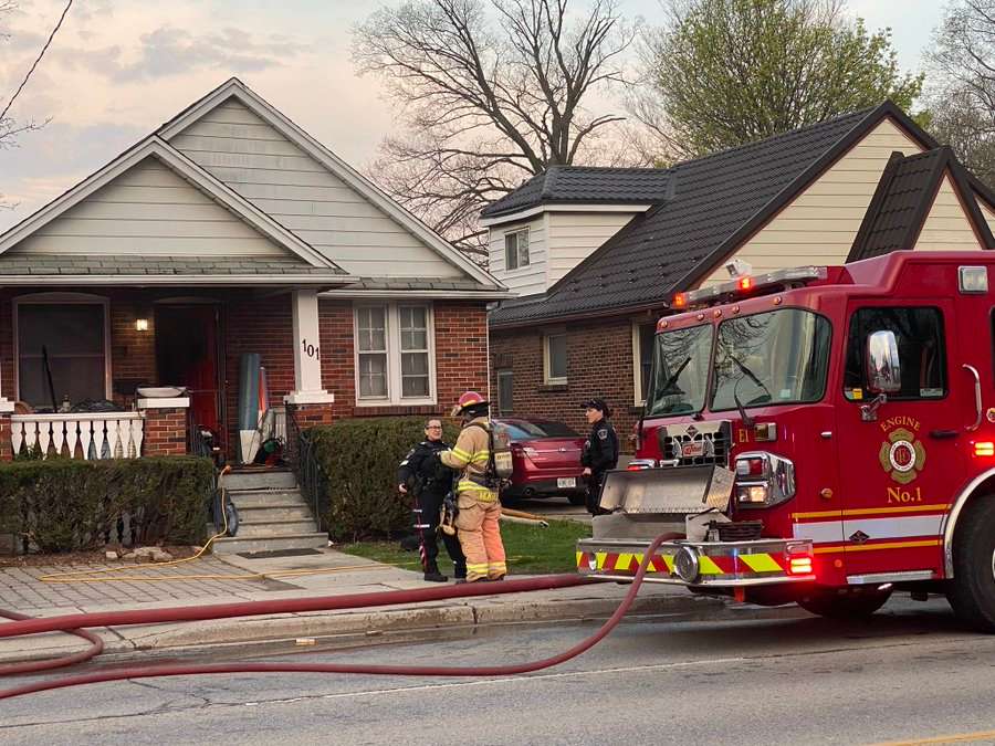 Five people escape residential fire