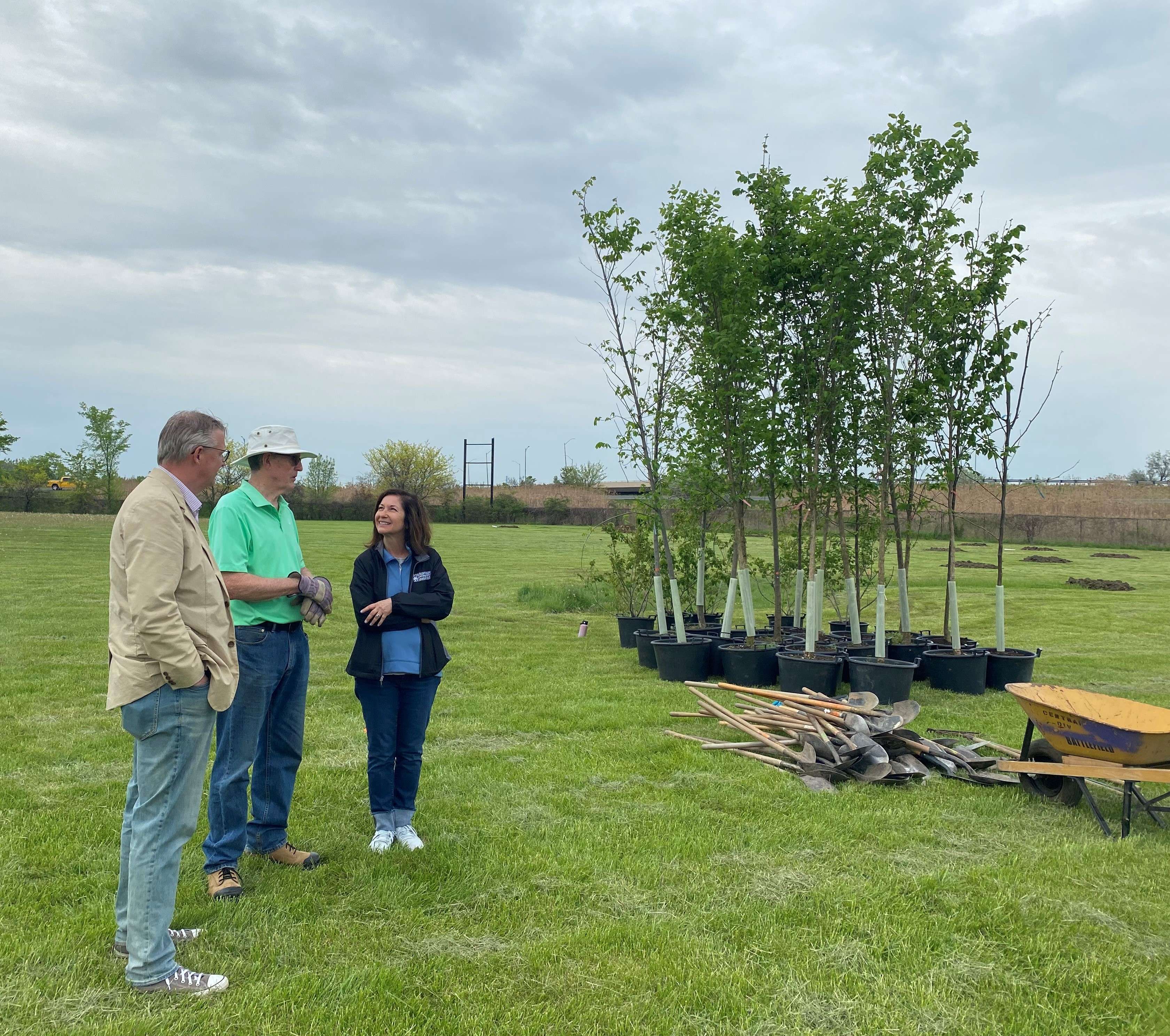 40 trees planted at Derwent Park for WECF's four decades of service
