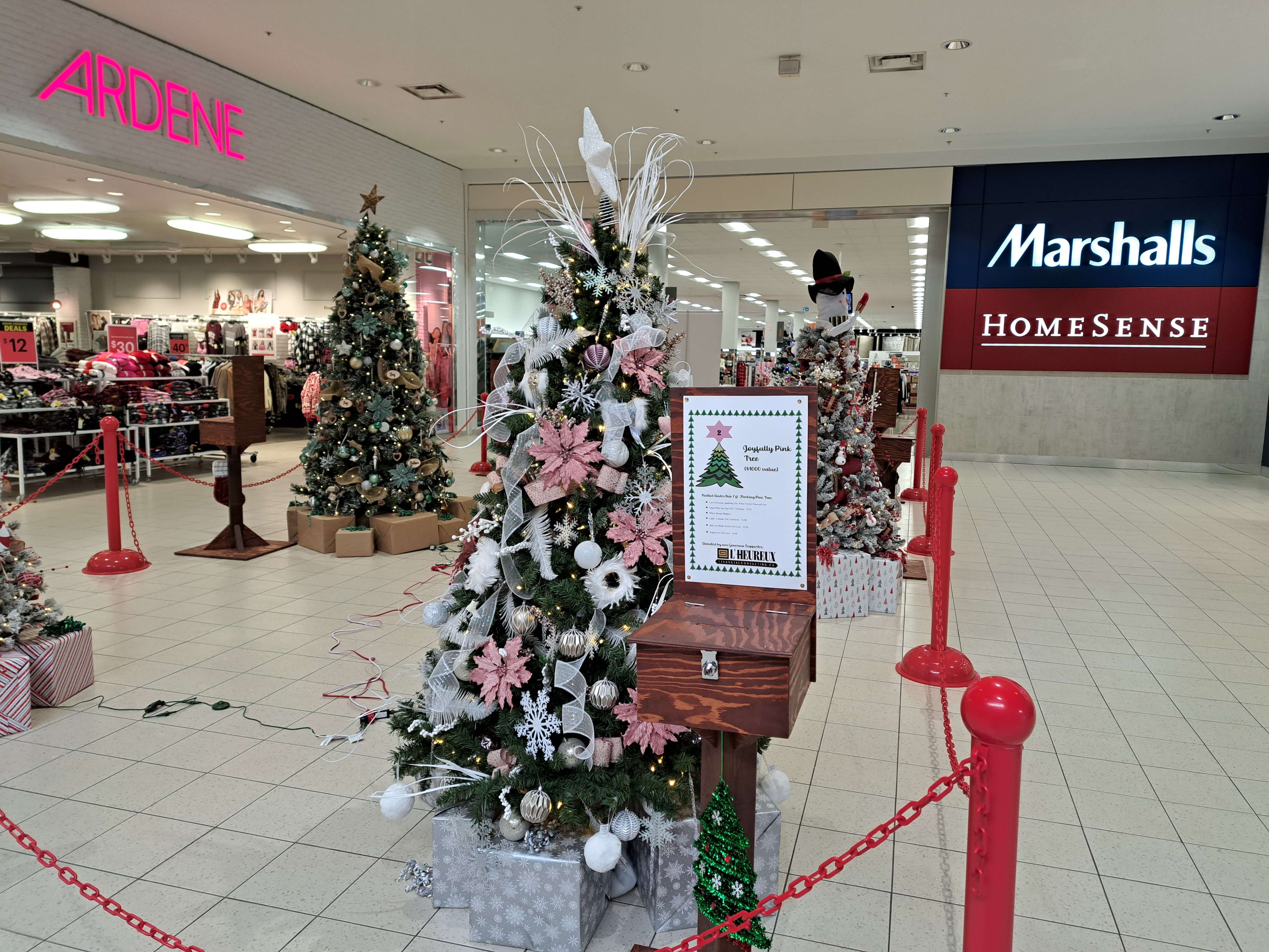 Trees of Hope deck the halls at Lambton Mall