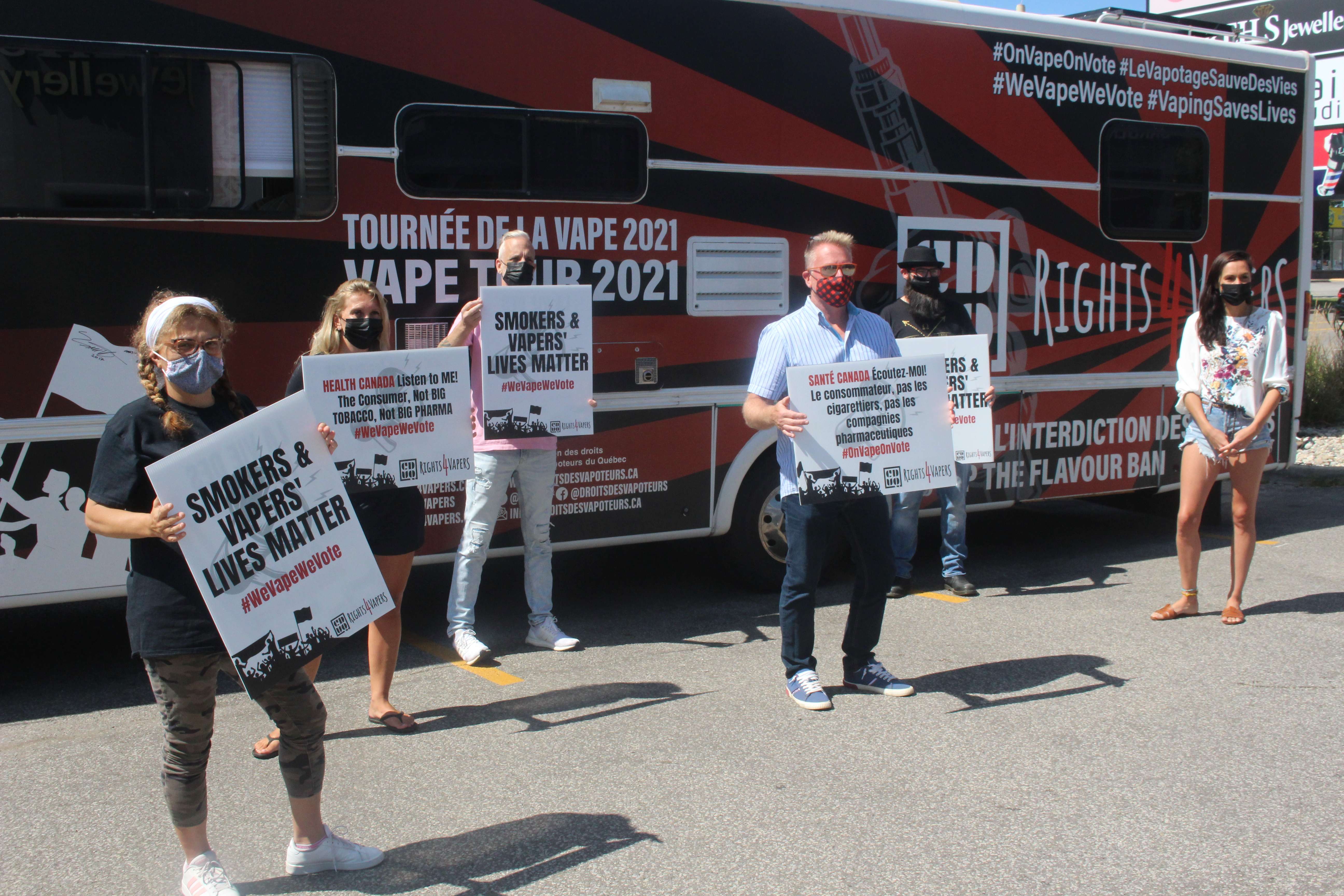 Flavoured vaping ban slammed during bus tour