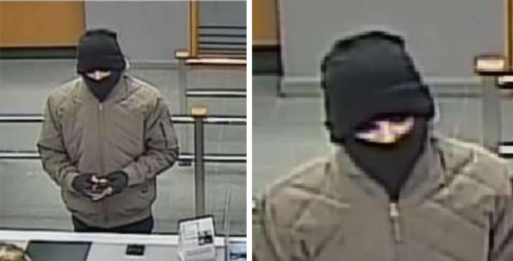 Police recover jacket worn by suspect in bank robbery