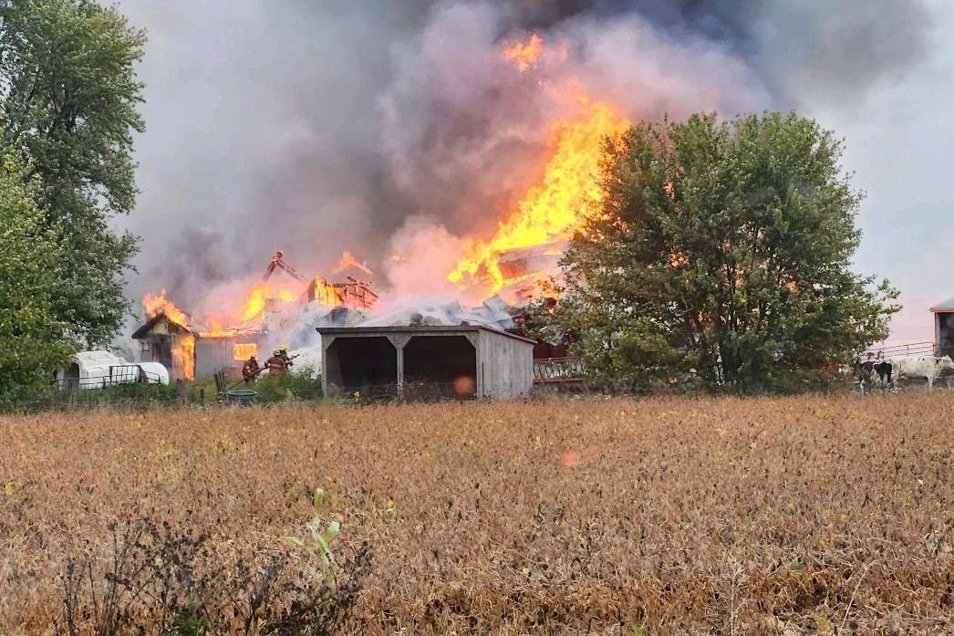 Barn lost in North Perth fire