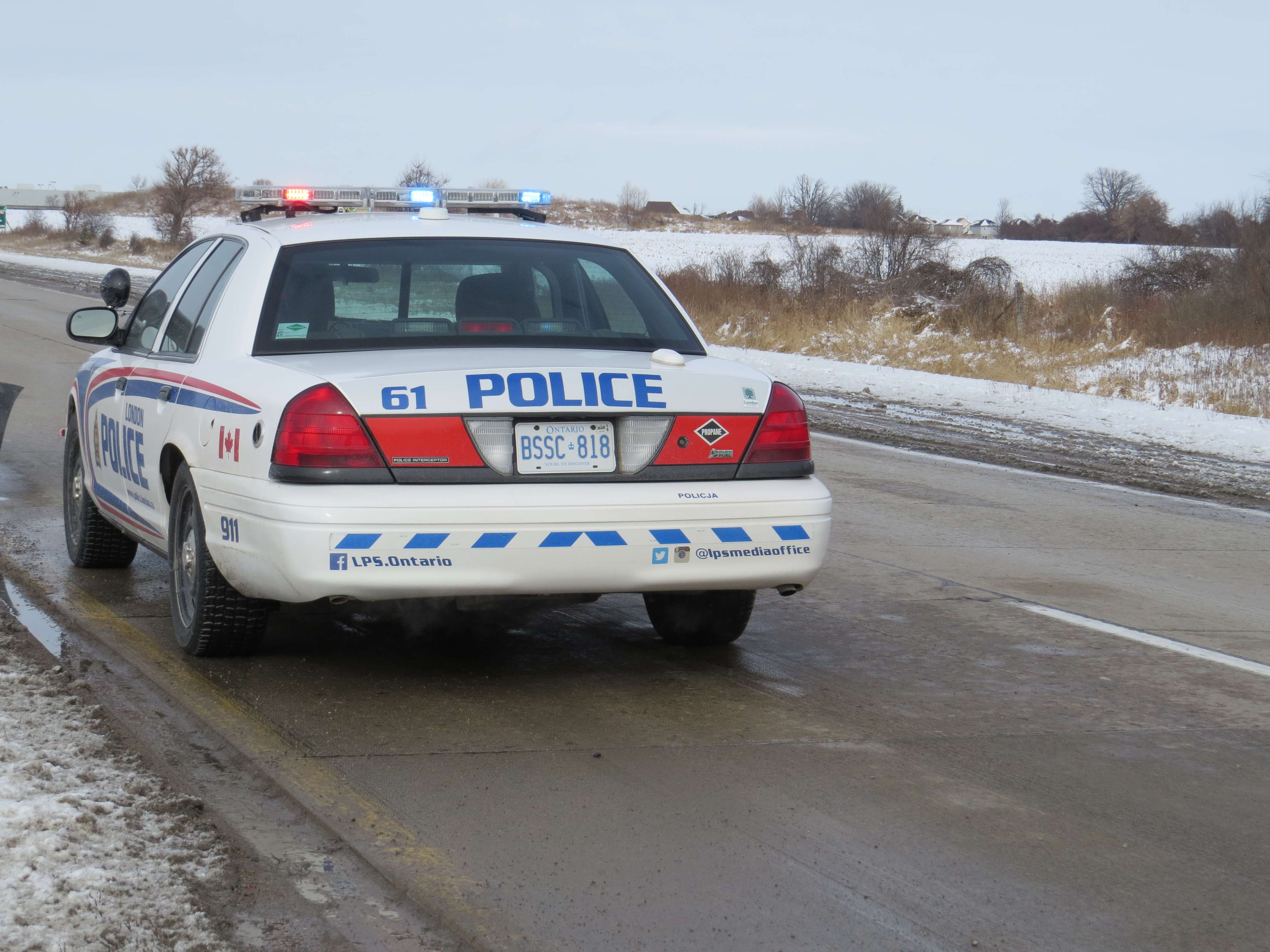 Charges laid after London police officer assaulted