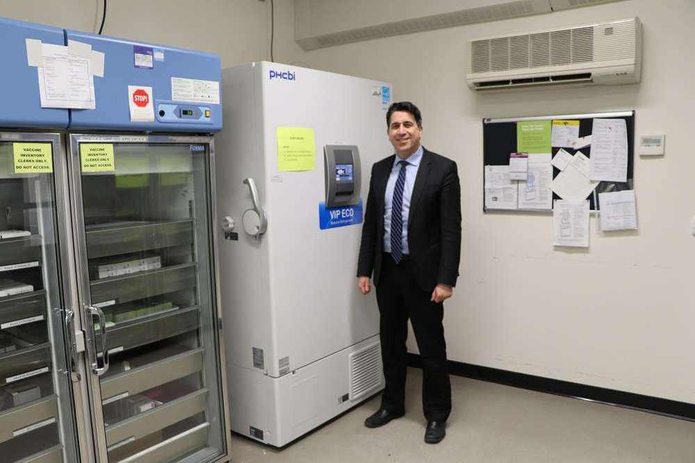 Local health unit sends cryogenic freezer for vaccine storage to ...