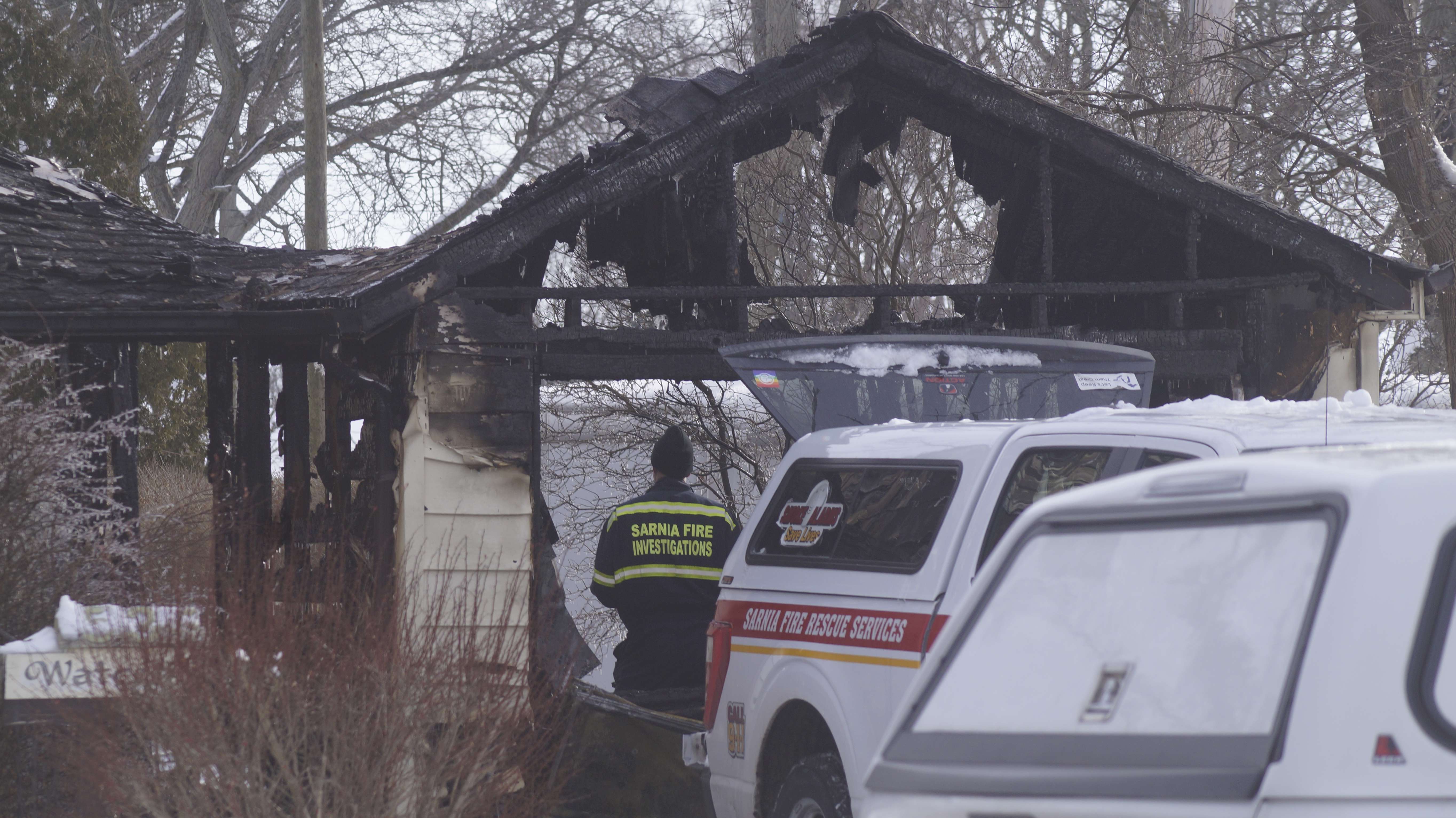 Sleeping woman rescued from fire