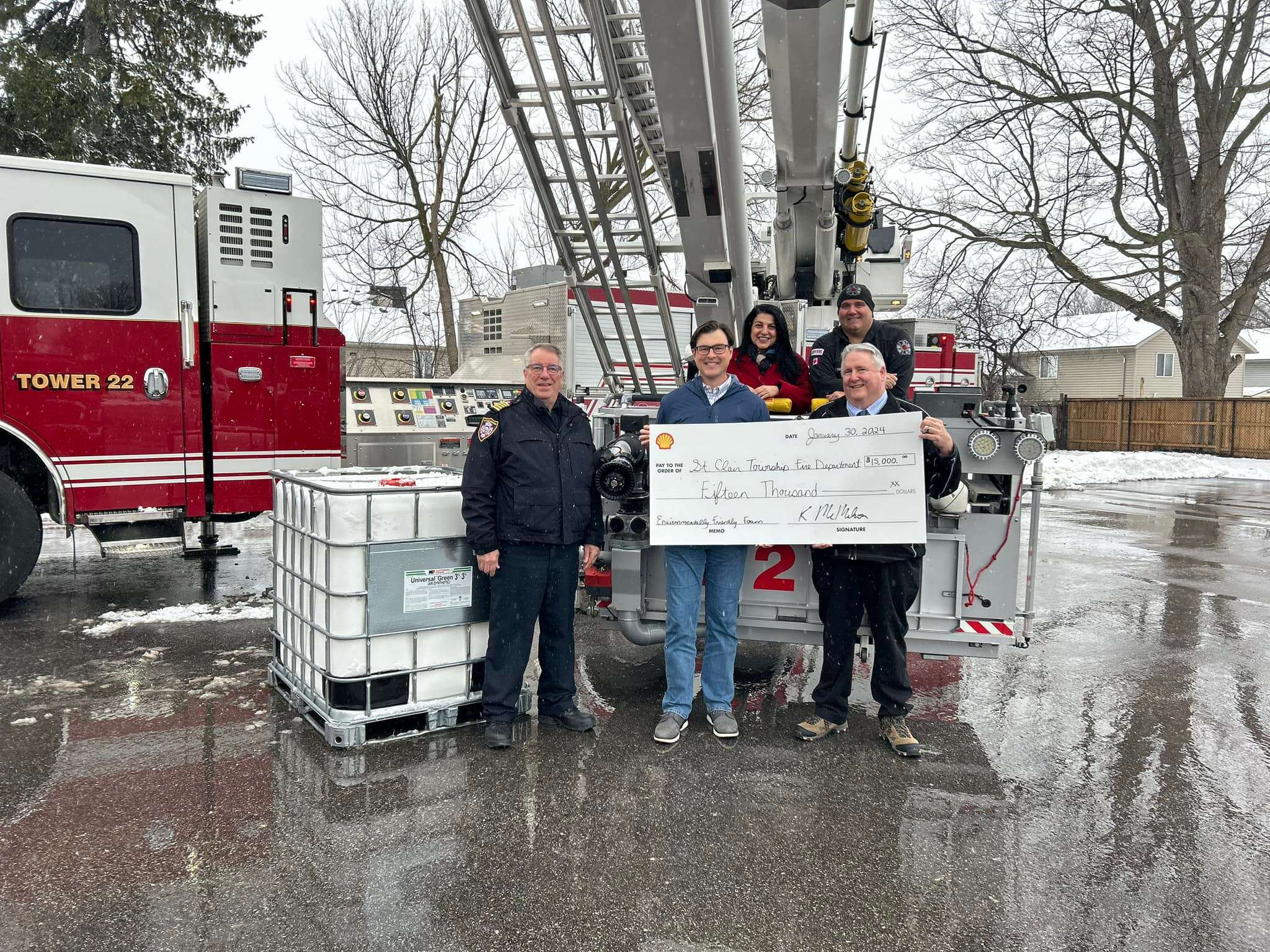 Shell donation helps purchase 'green' firefighting foam