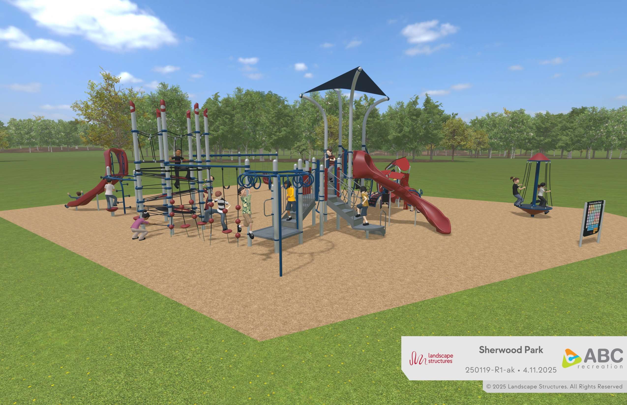 New playground on the way in Sherwood Village Park
