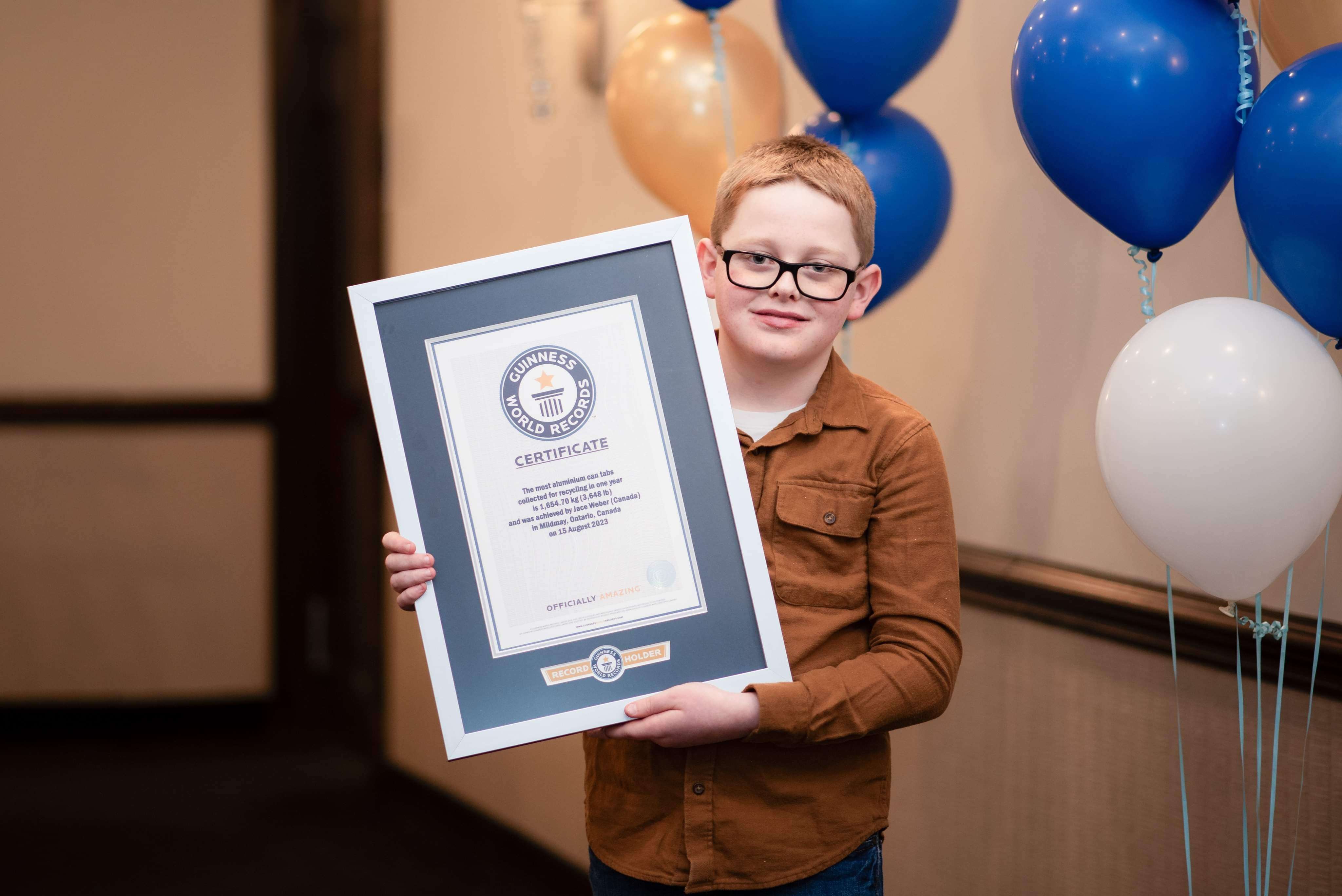Mildmay boy earns Guinness World Record