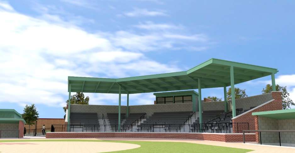 Tecumseh breaks ground on Lacasse Park grandstand