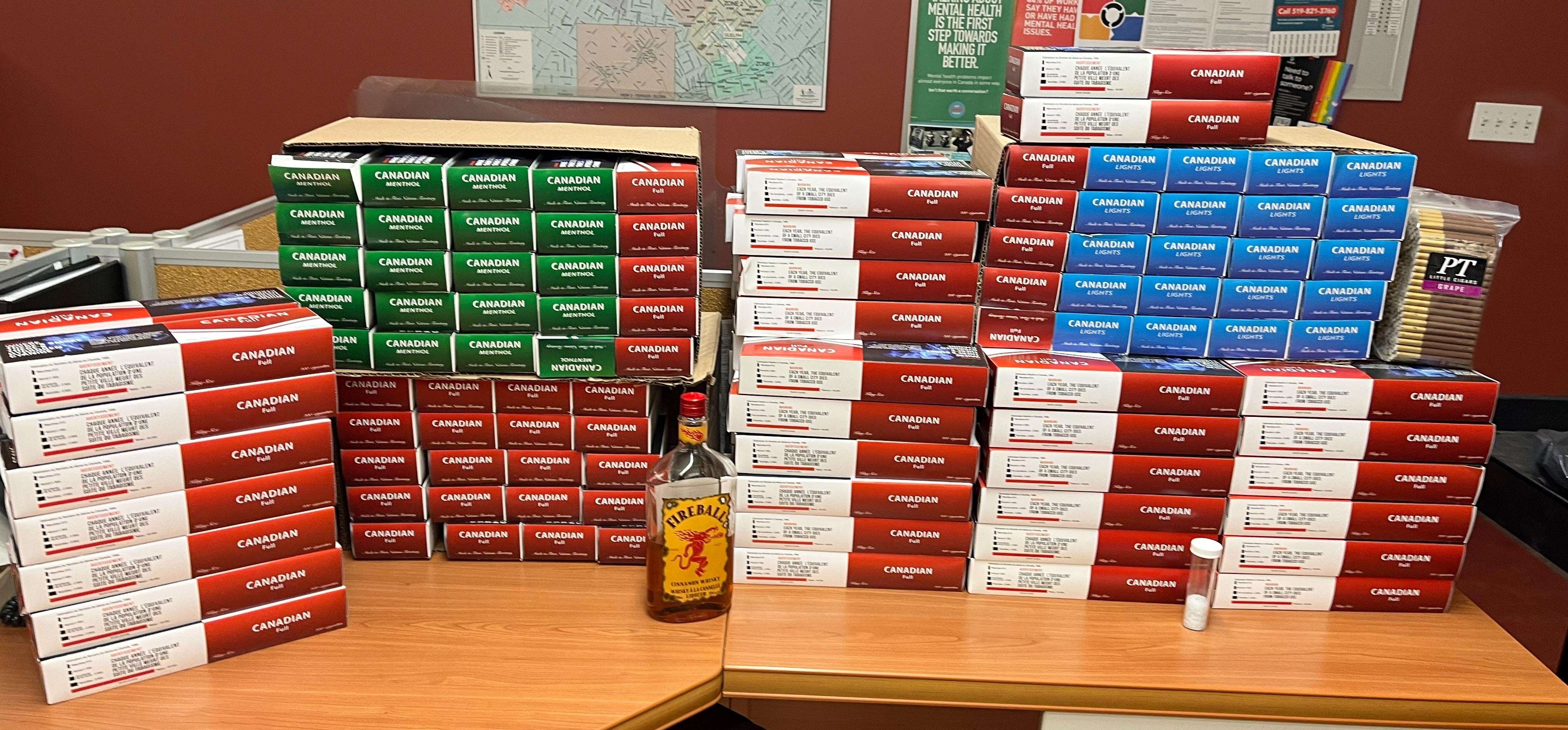 Illegal cigarettes and drugs seized following speeding incident