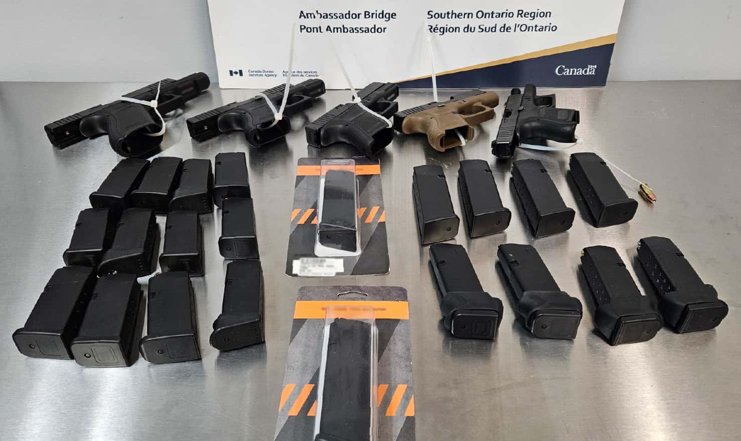 Driver charged after weapon seizure at Ambassador Bridge