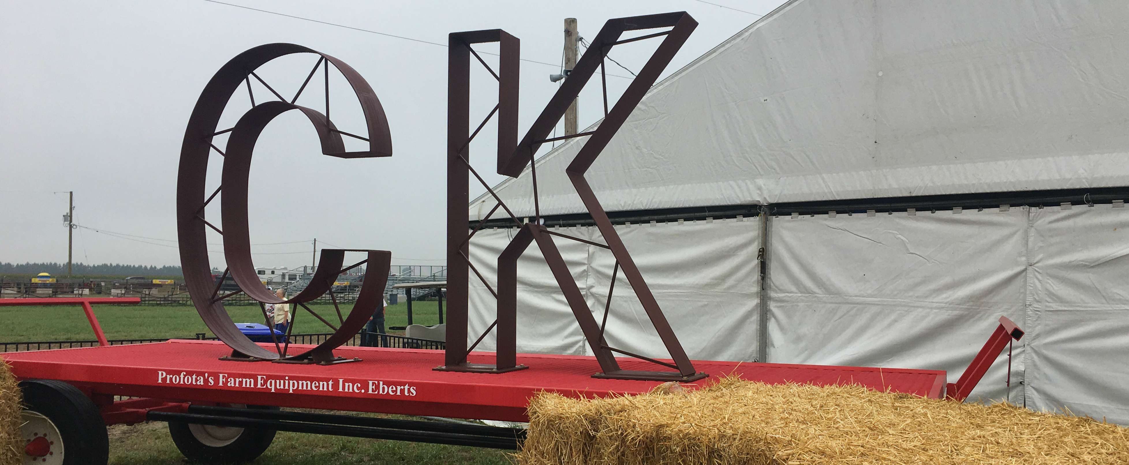 Metal CK sign gets a new home