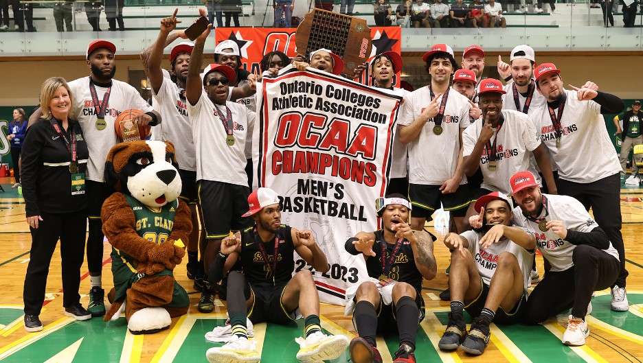 Saints capture gold at OCAA Men's Basketball Championship