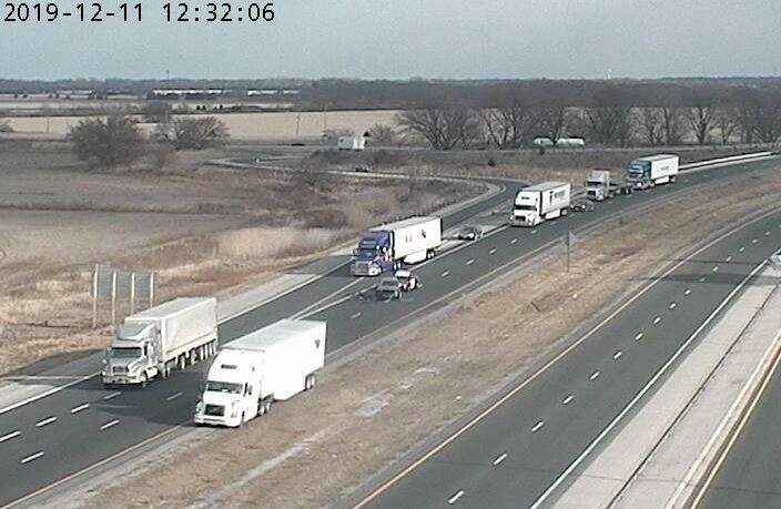 Crash snarls traffic on westbound 402