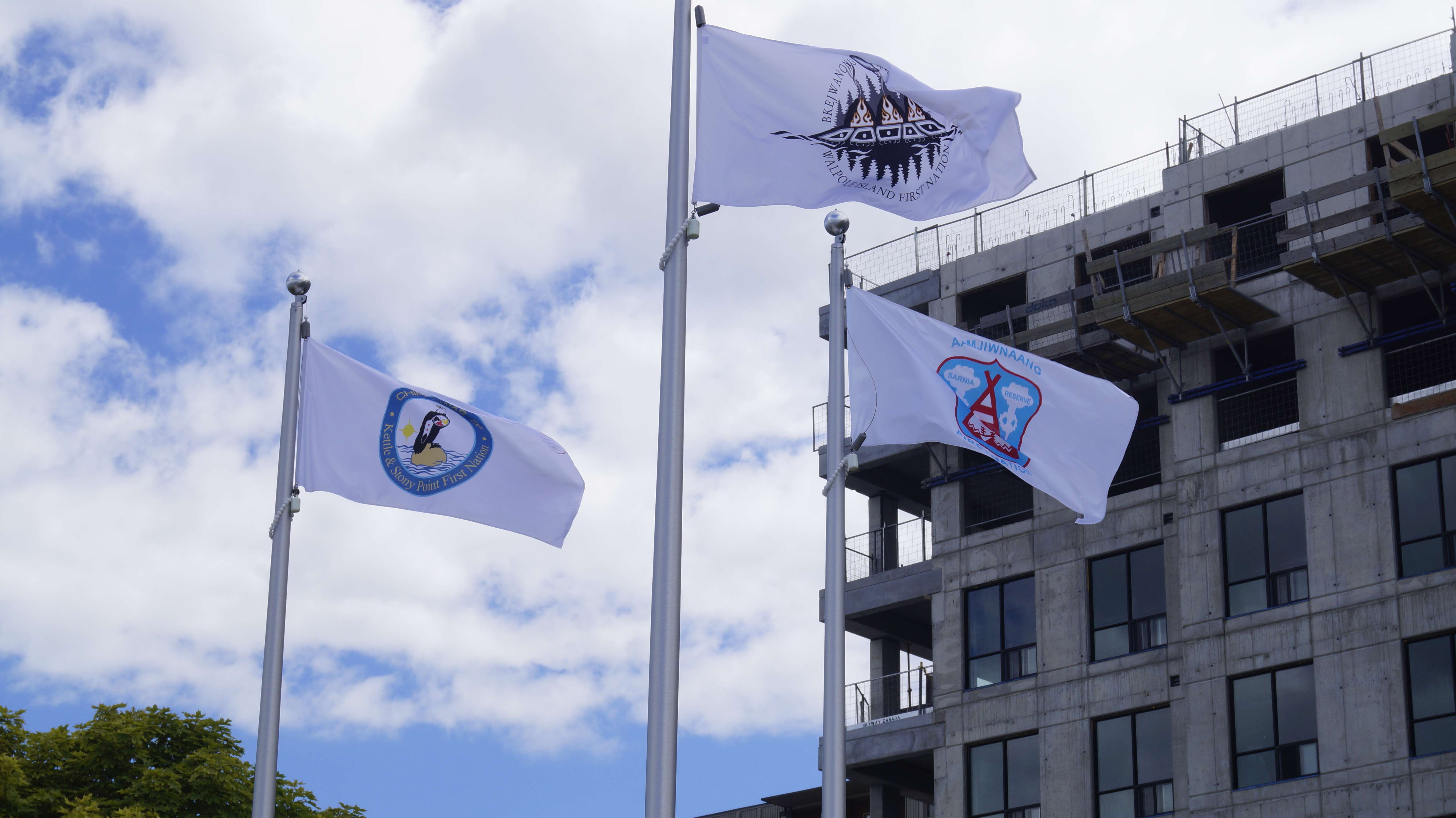 Flags raised to honour history of area First Nations
