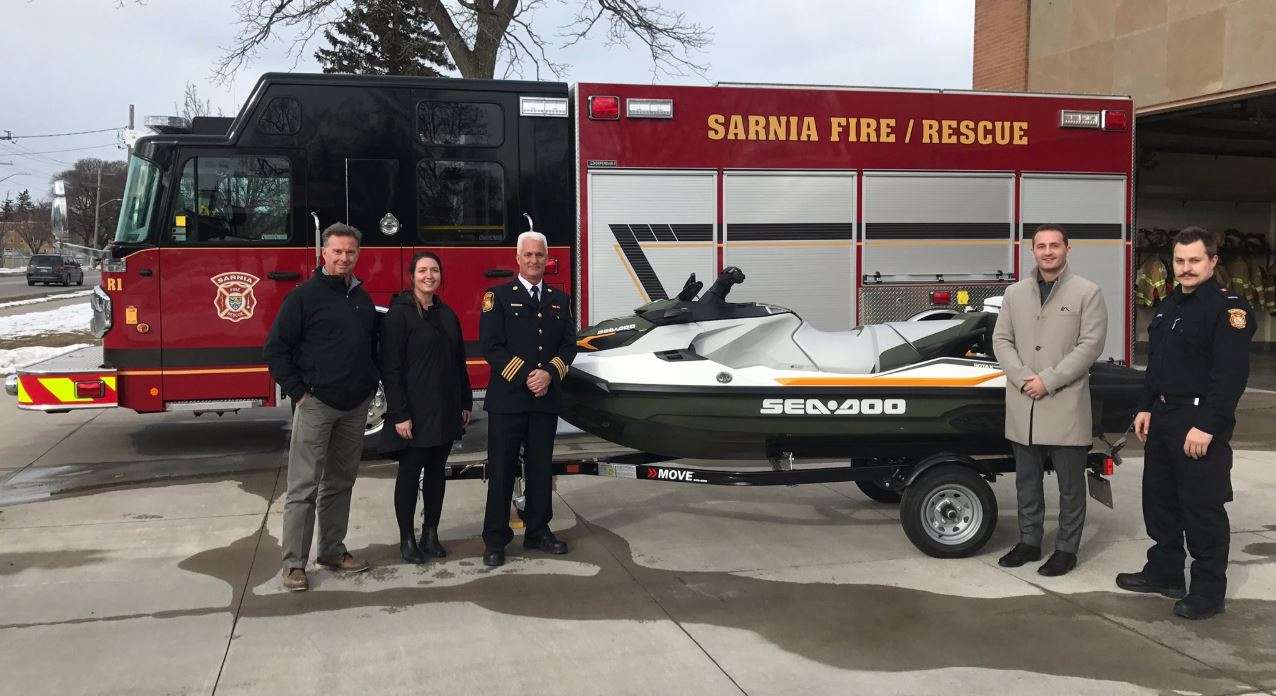Kel-Gor donates personal watercraft to Sarnia fire service