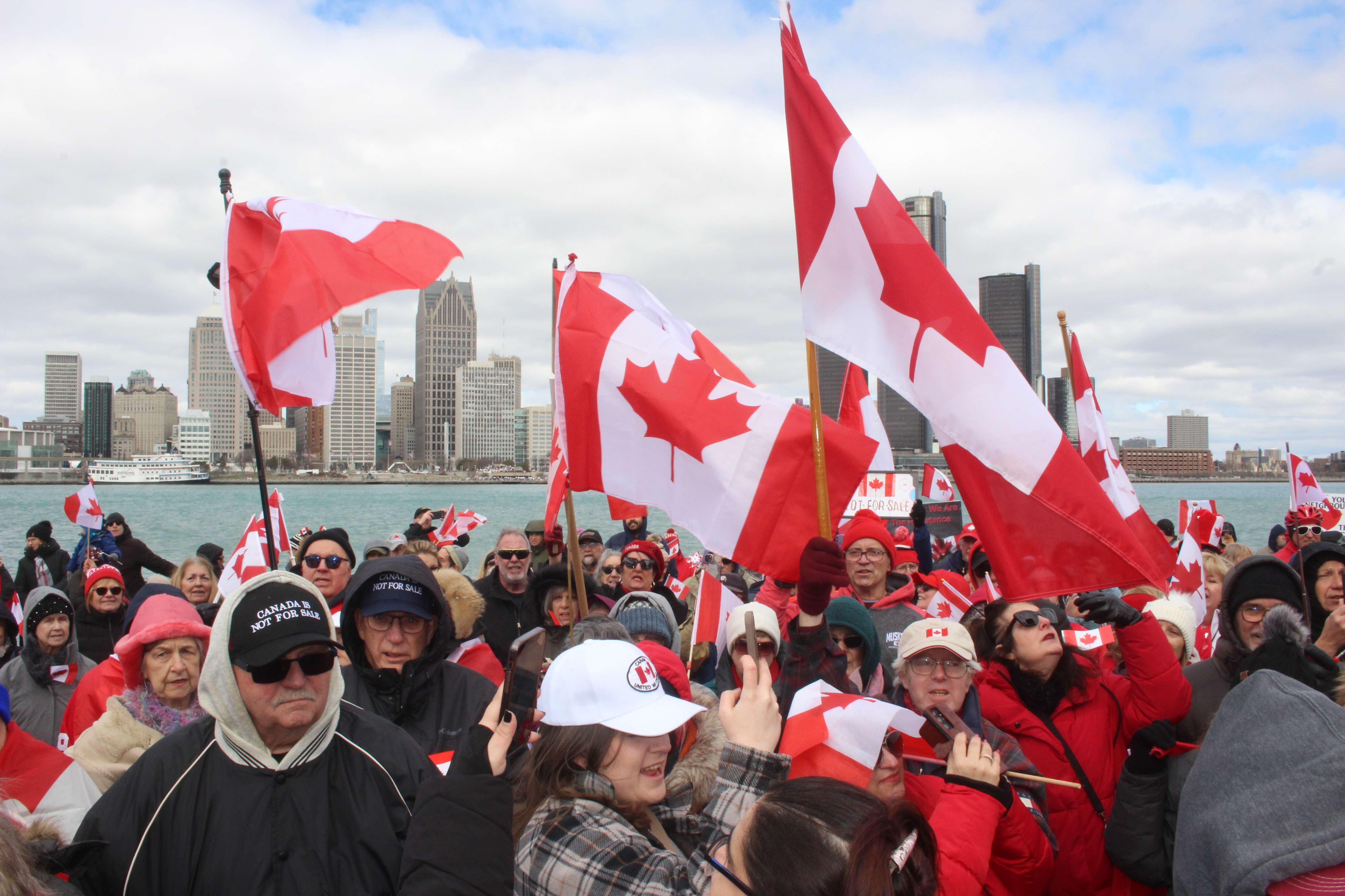 Canadian pride and respect on display at local protest
