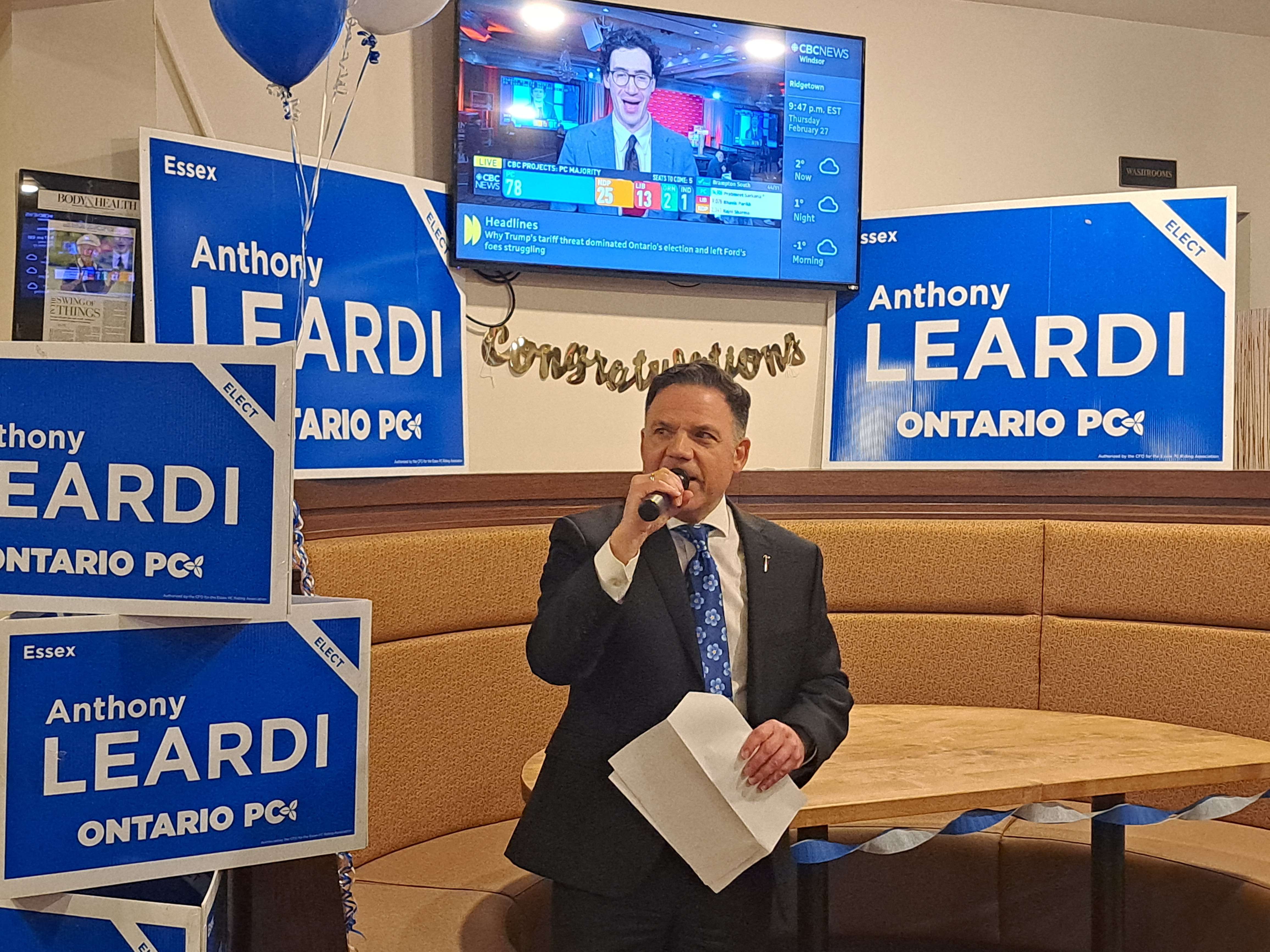Essex re-elects PC MPP Anthony Leardi