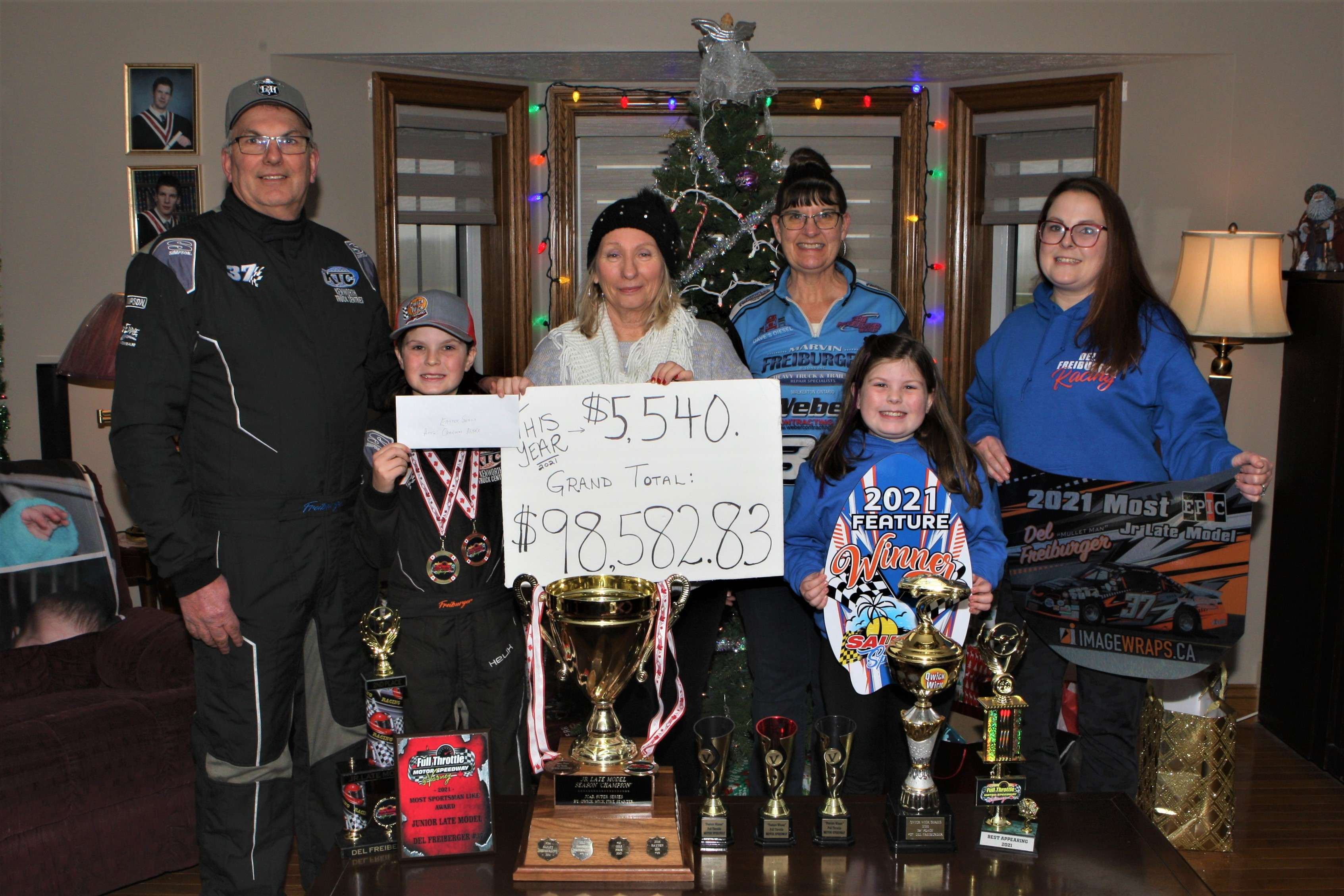 Racing family makes annual donation to charity