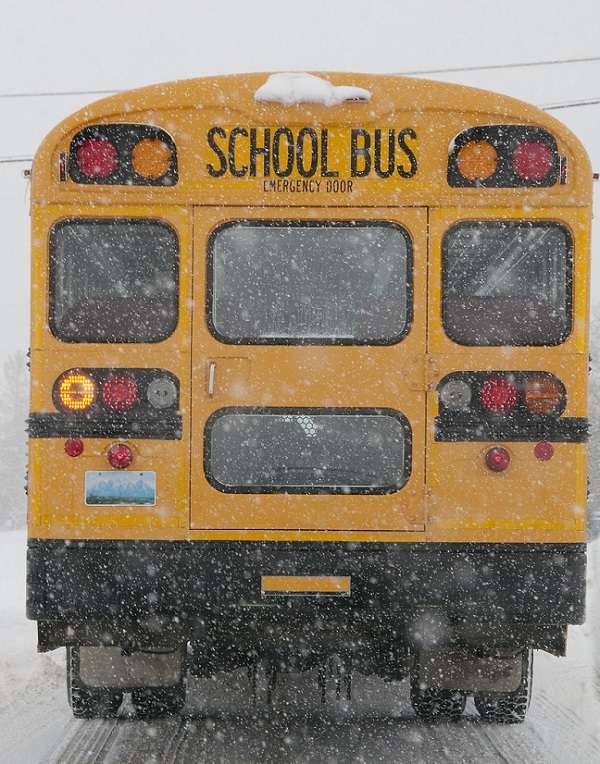 Many school buses cancelled ahead of winter storm's arrival