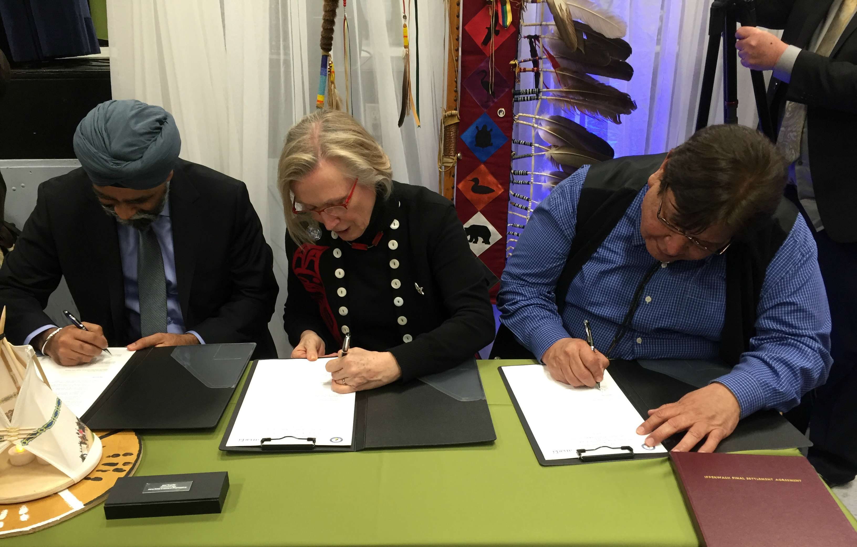 Historic Signing Ceremony Marks Return Of Camp Ipperwash