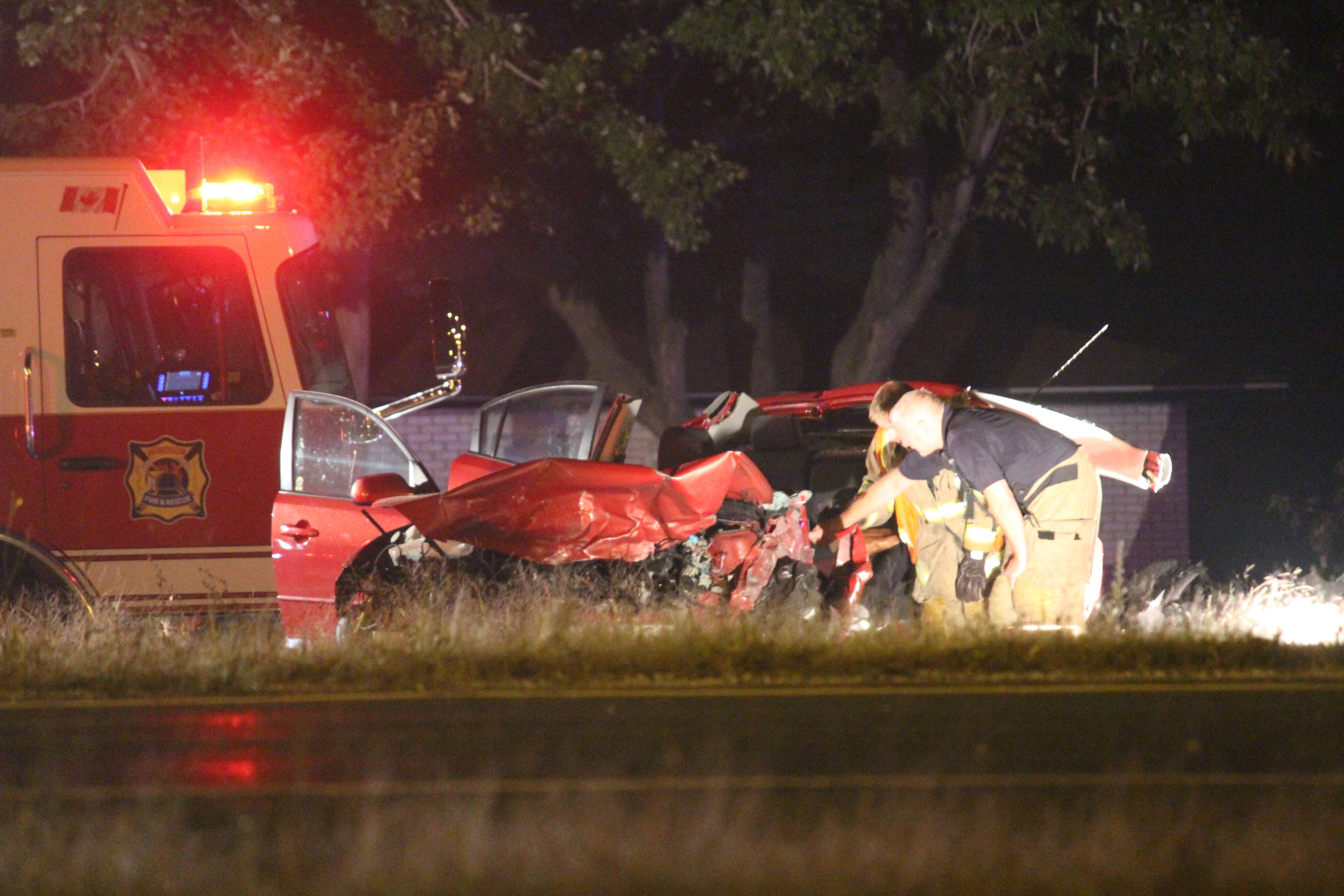 UPDATE: Passenger Ejected In EC Row Crash