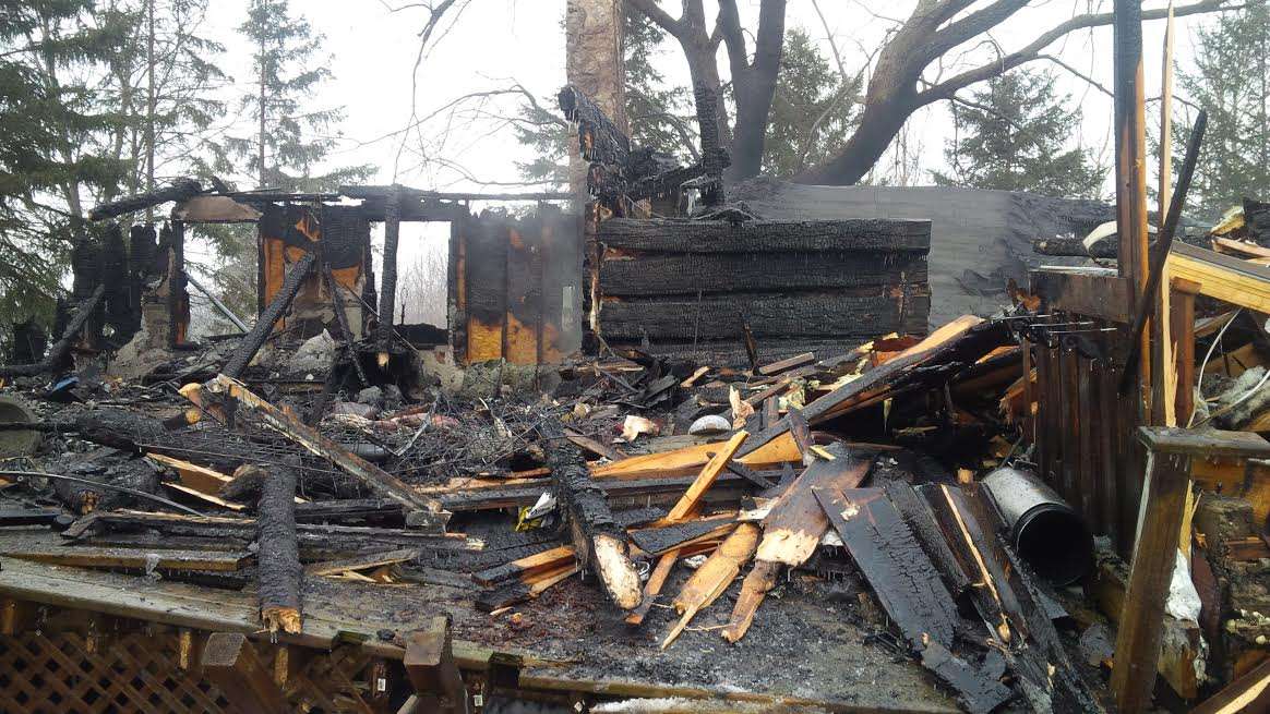 Fire Destroys Log Home South Of Goderich
