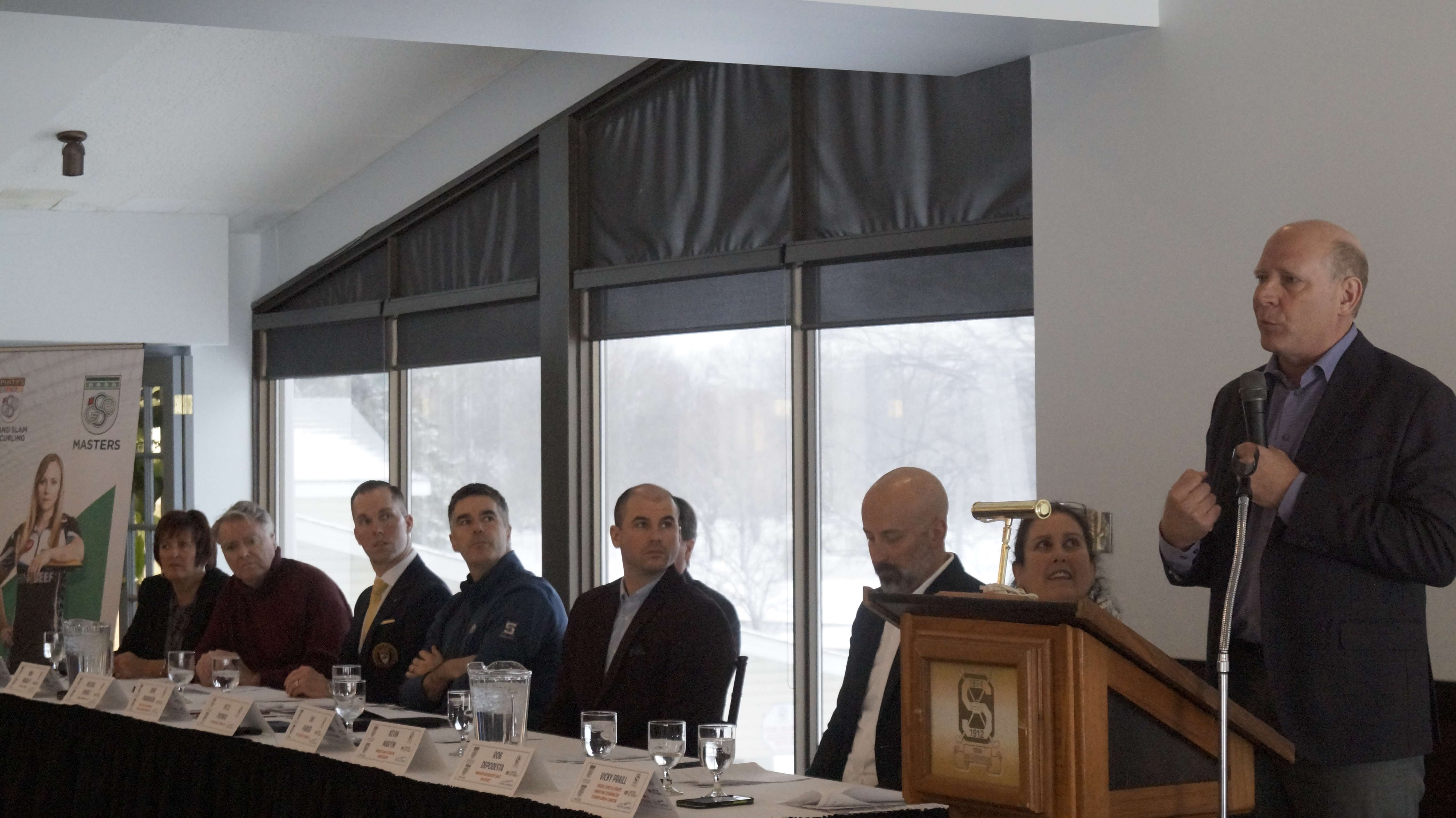 Olympic gold medalist helps launch world-class curling event