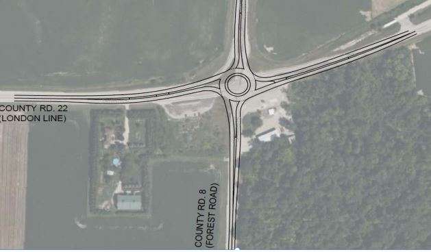Roundabout recommended at London Line/Forest Road intersection