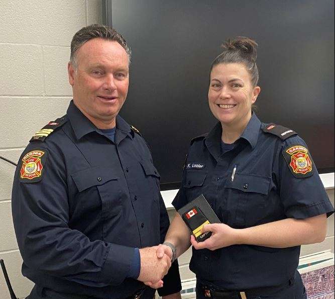 Sarnia Fire recognizes first female acting captain