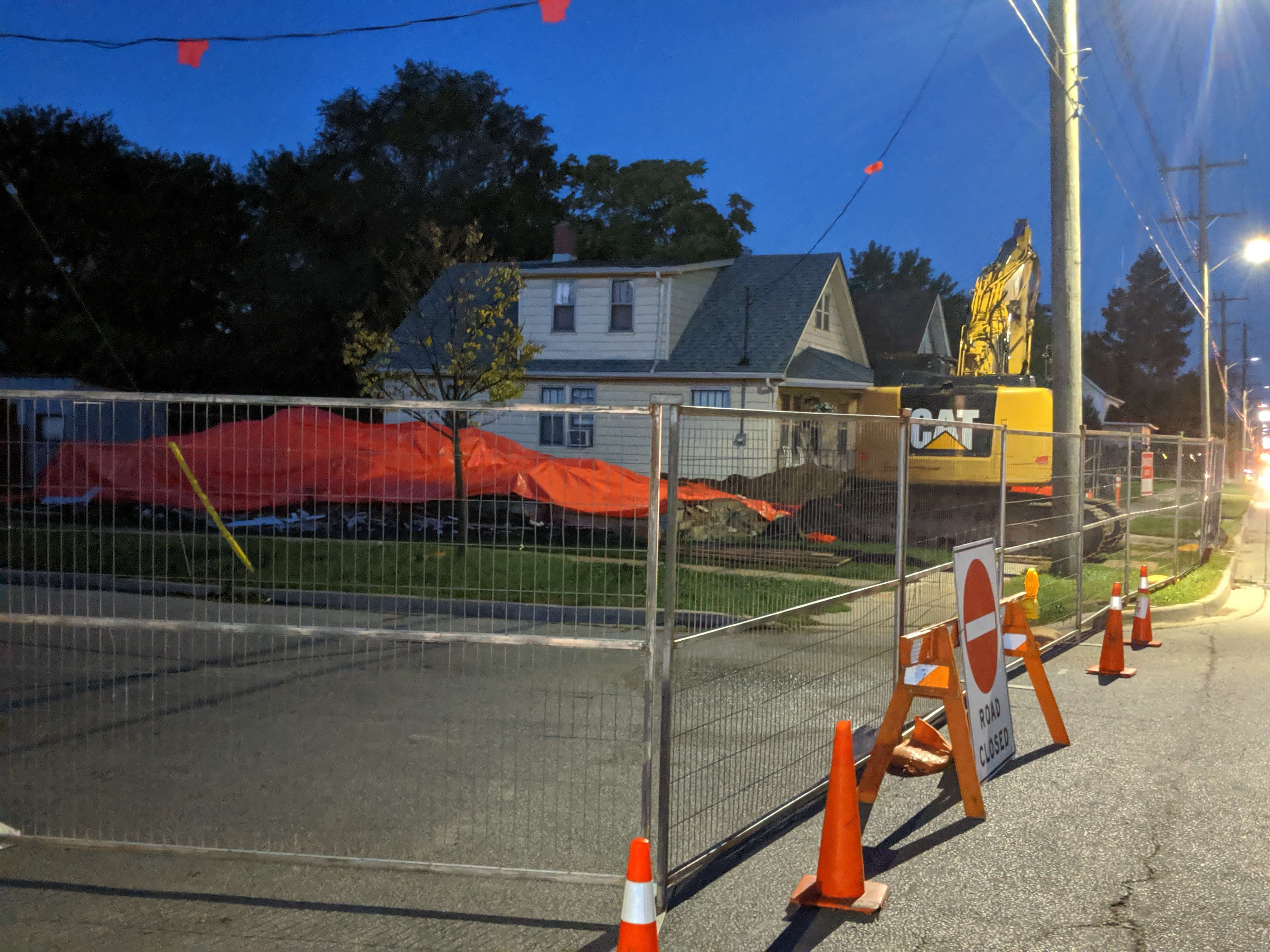 UPDATE: Partially collapsed home torn down (GALLERY)