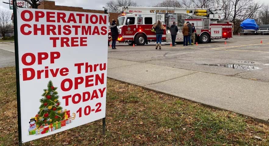 OPP donation drive-thru to support Operation Christmas Tree